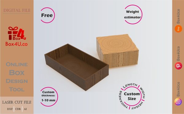 Make a Custom Simple Cubic Box - Free Laser Cut Design | Box4U