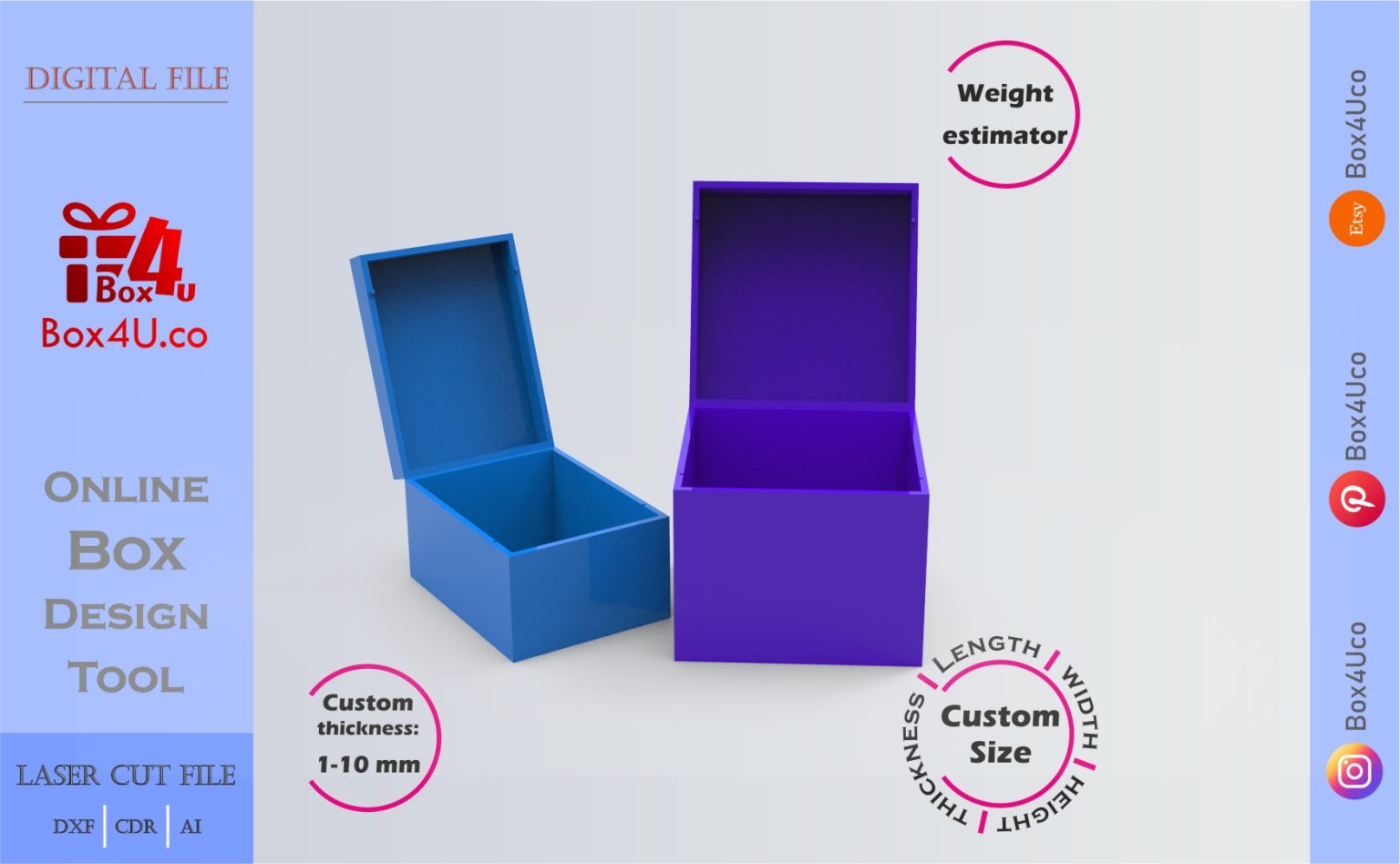 Make Treasure Box | Online Custom Gift Design for Laser Cutting